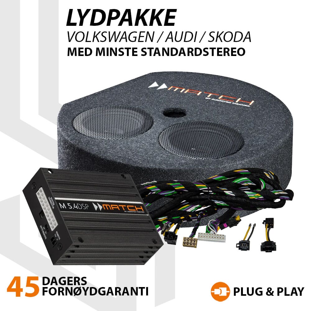 Oppgraderingspakke VW med 2x7" basskasse - bassbrothers.no