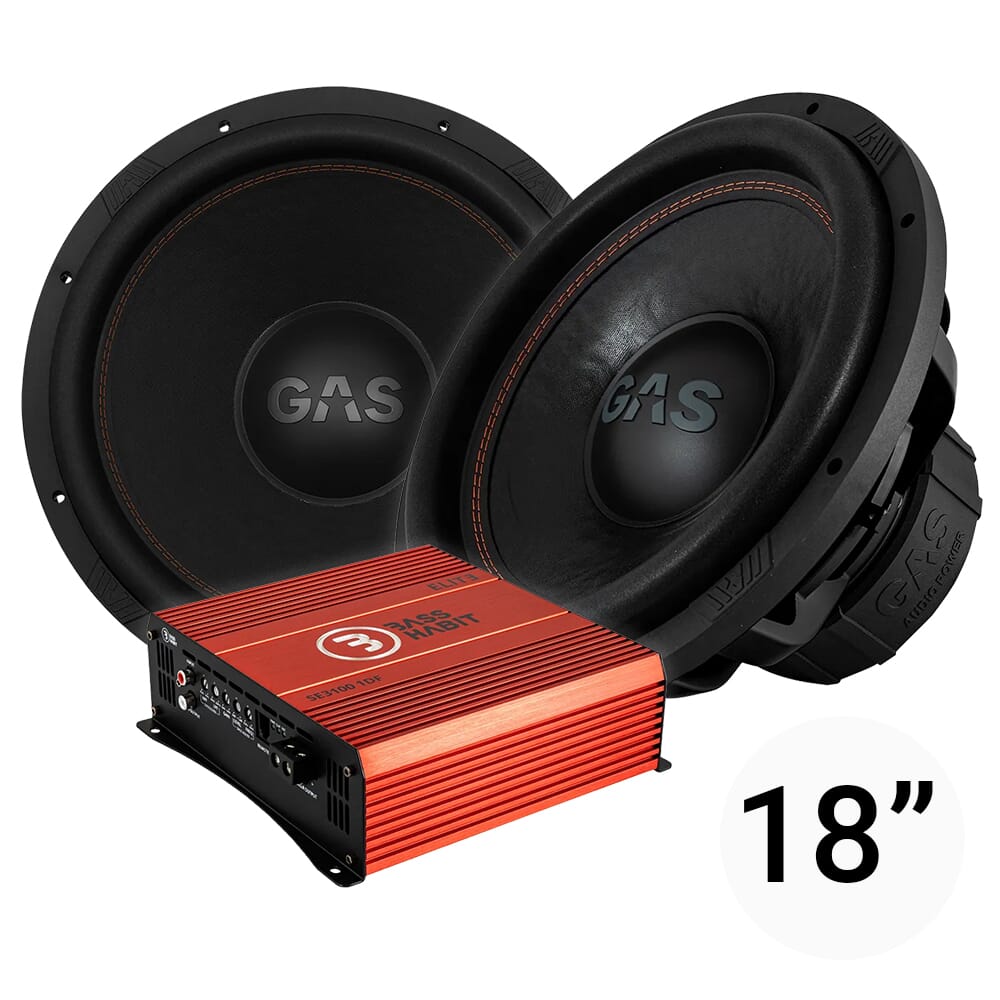 GAS MAX / Bass Habit SPL Elite 2x18`` basspakke - bassbrothers.no