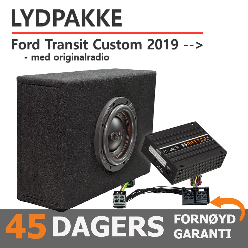 Match Lydoppgraderingspakke Ford Transit Custom - bassbrothers.no