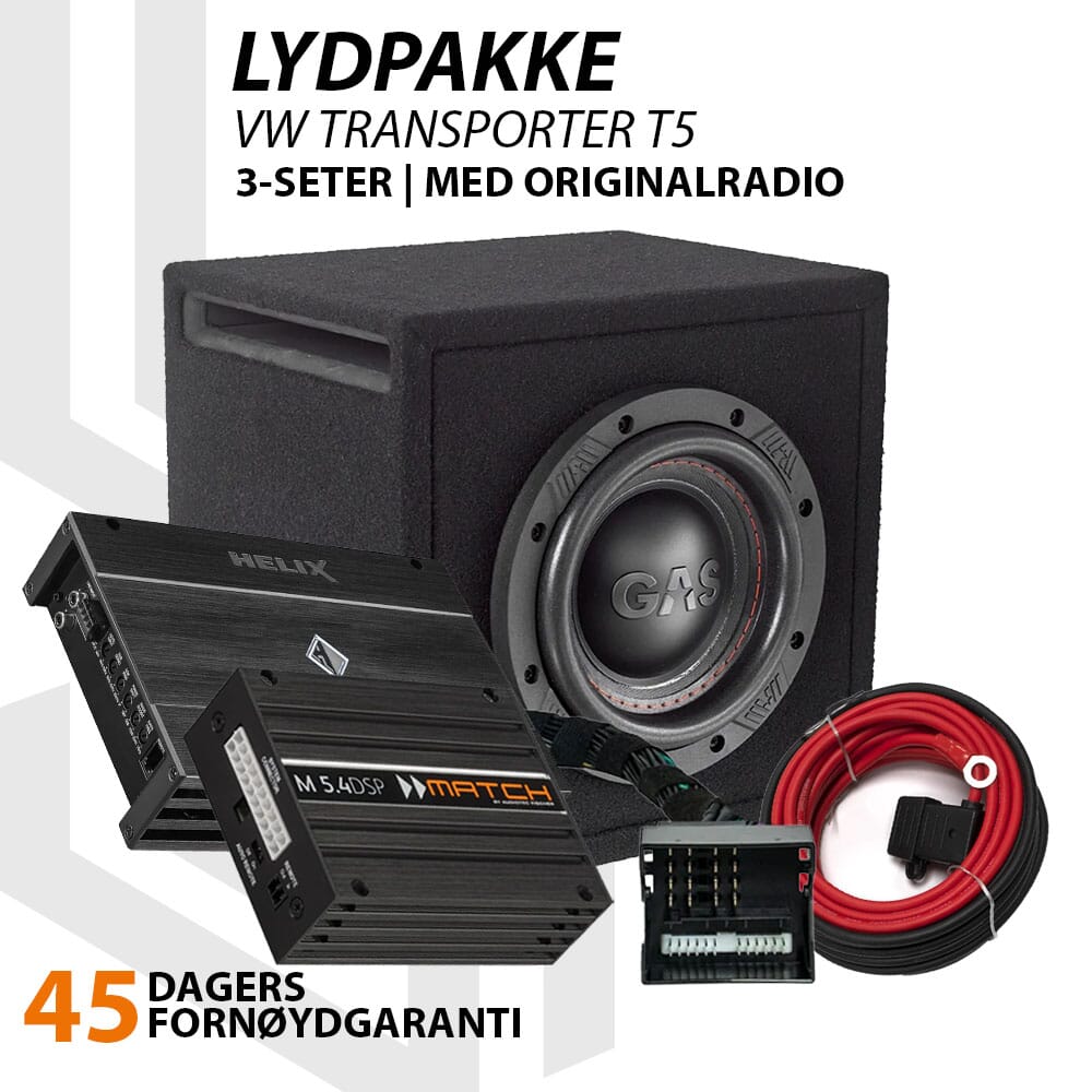 Match Lydoppgraderingspakke VW T5 - Stage 2 - bassbrothers.no