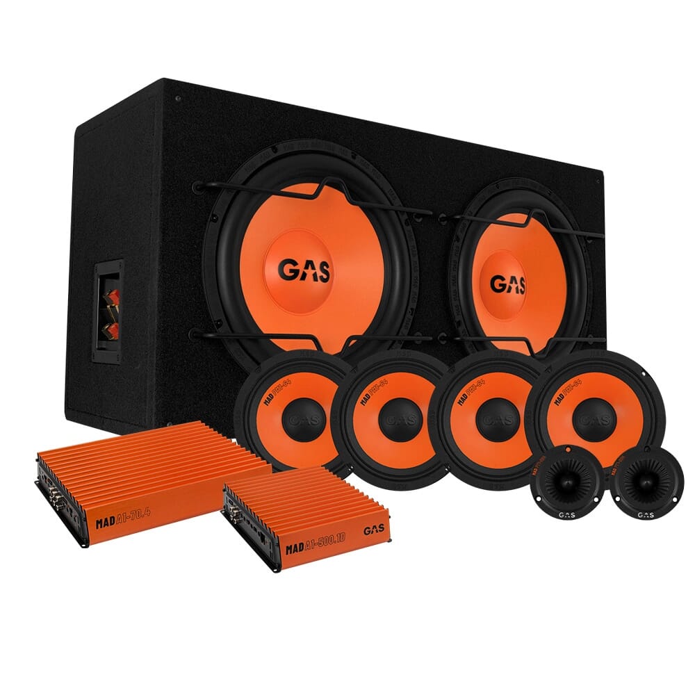 GAS MAD 2x12`` pakke med SPL høyttalere - bassbrothers.no