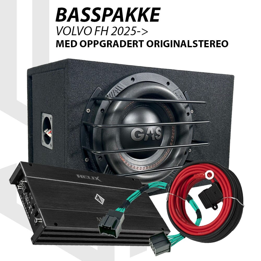 GAS / Helix 10`` basspakke Volvo FH - bassbrothers.no
