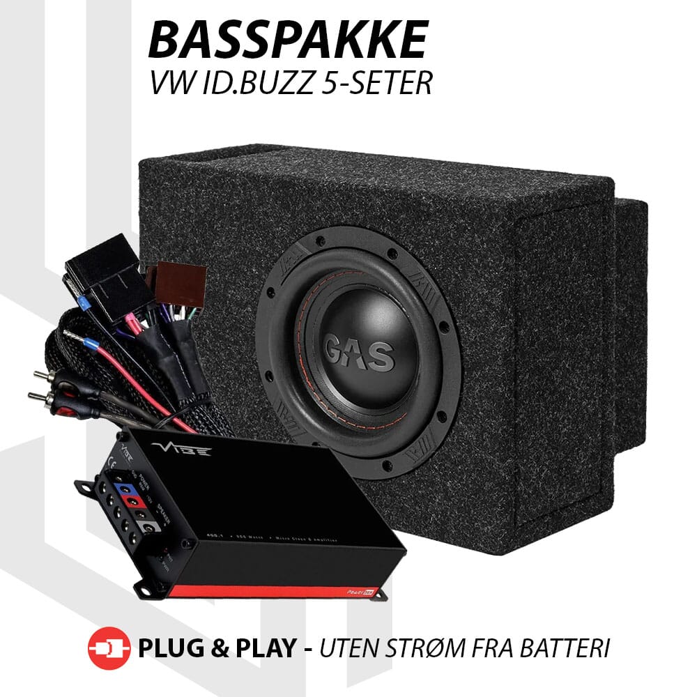Basspakke VW ID.Buzz 5- og 7-seter - bassbrothers.no